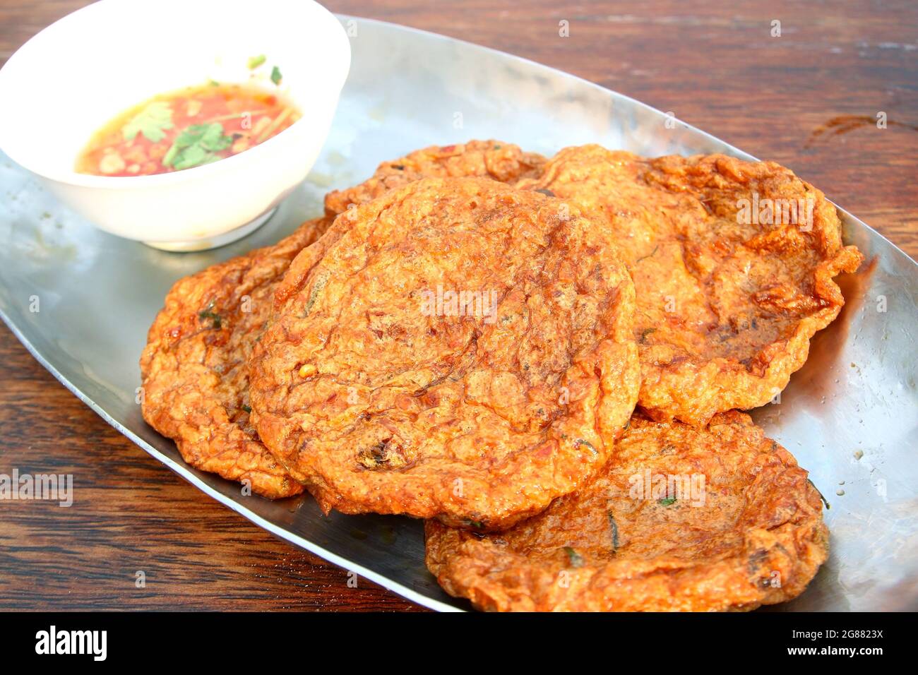 thai food, fried fish paste balls or deep fried fish patty Stock Photo ...