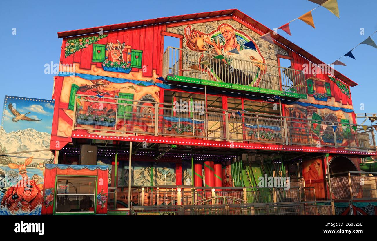 Fun House, Amusement park, Hunstanton, Norfolk, England Stock Photo - Alamy