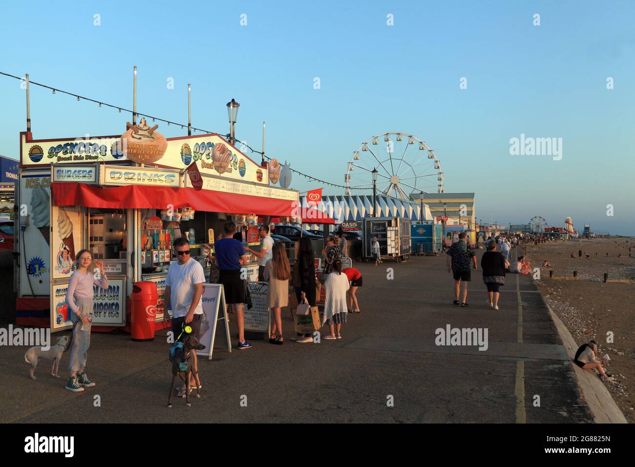The Promenade, Seafront, funfair, beach, holidsymakers, Hunstanton ...