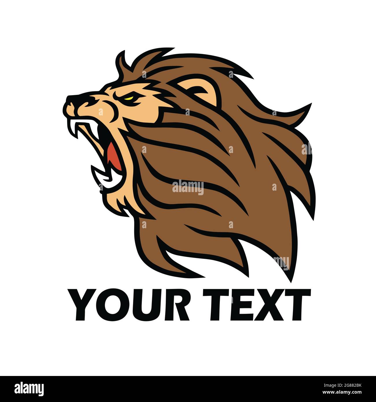 Roaring beast logo hi-res stock photography and images - Alamy