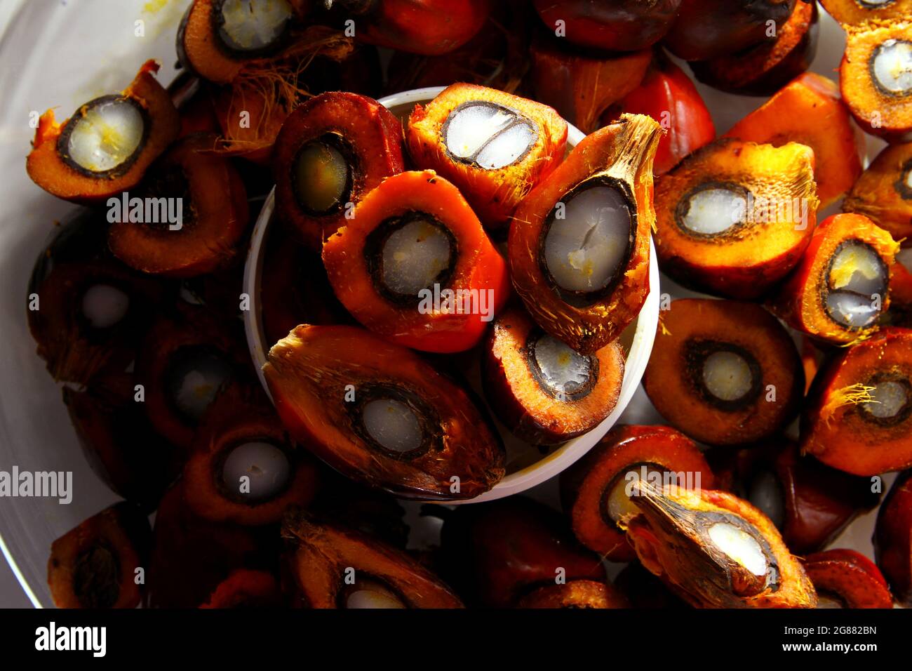 Palm oil is an edible vegetable oil derived from the mesocarp of the ...