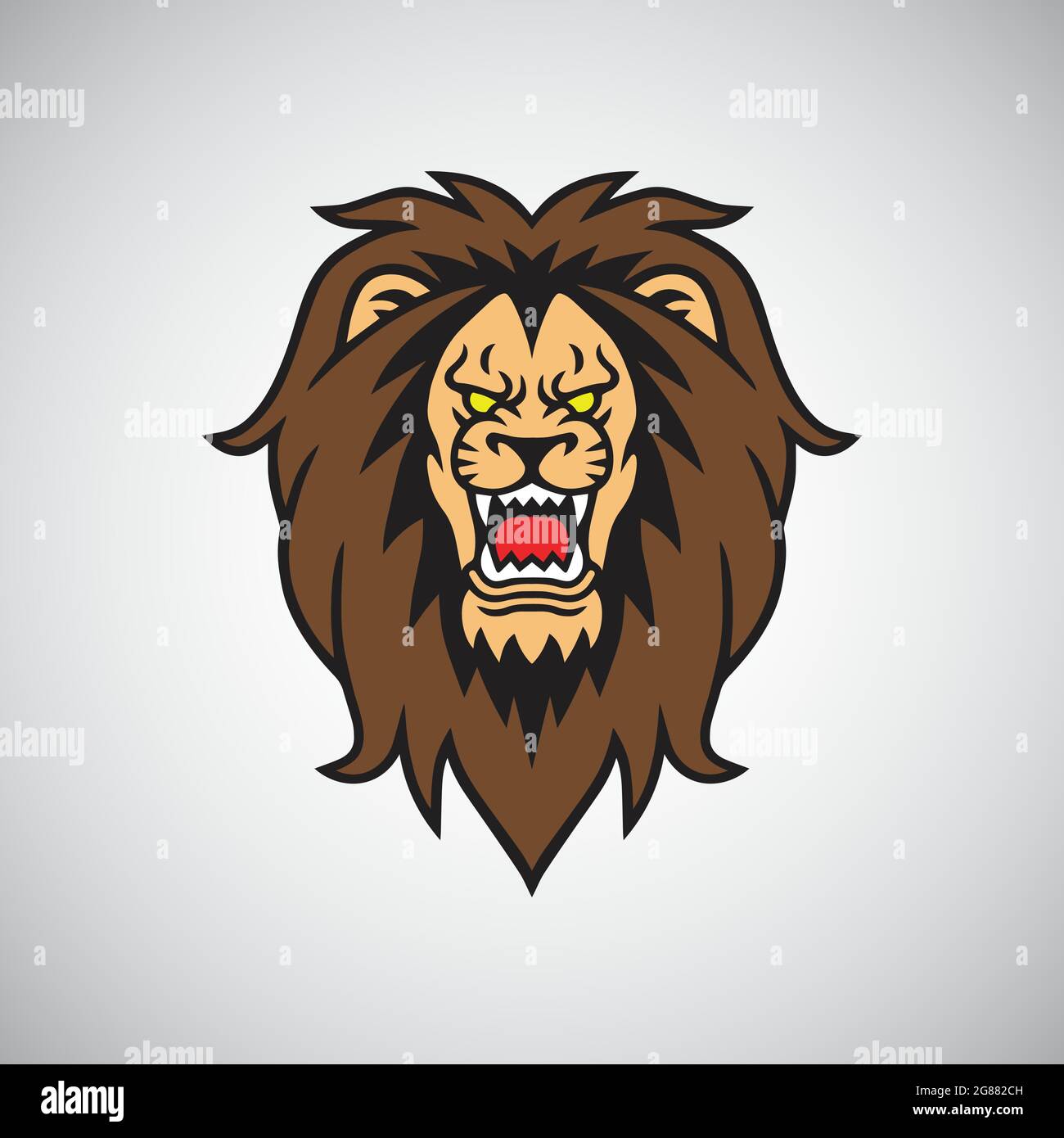 Angry Lion Roar Vector Stock Vector Image & Art - Alamy