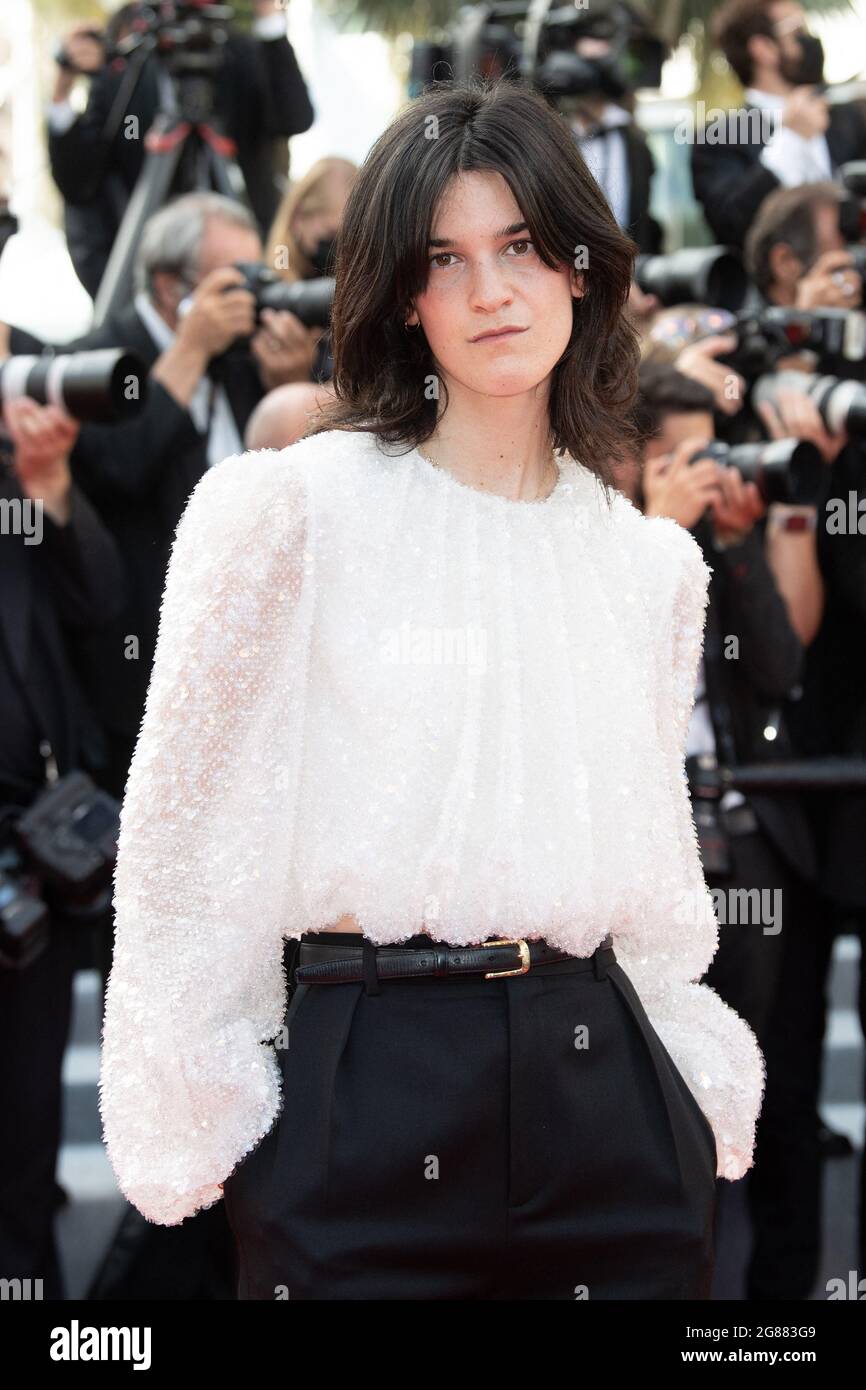 Cannes, France. 17th July, 2021. Suzanne Lindon attends the screening ...