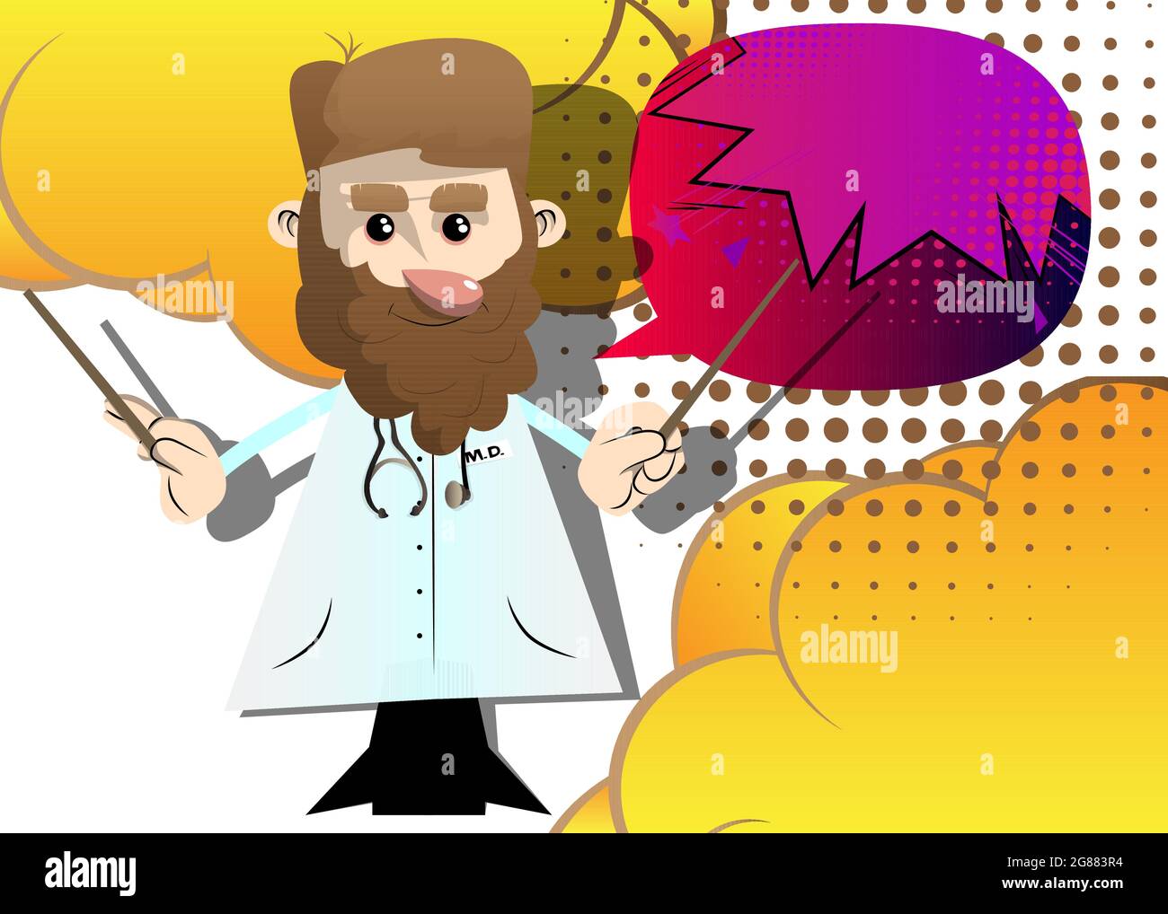 Doctor and music Stock Vector Images - Alamy