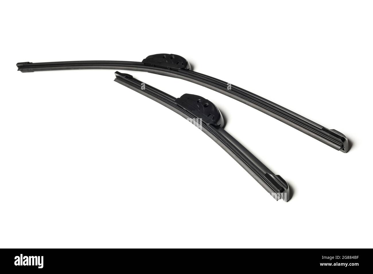 Closeup modern style of car windshield wiper Stock Photo - Alamy