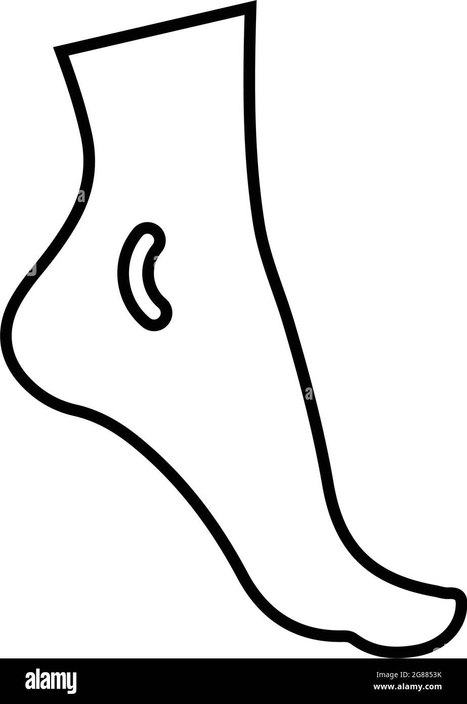 Ankle, foot icon - Use for commercial purposes, print media, web or any ...