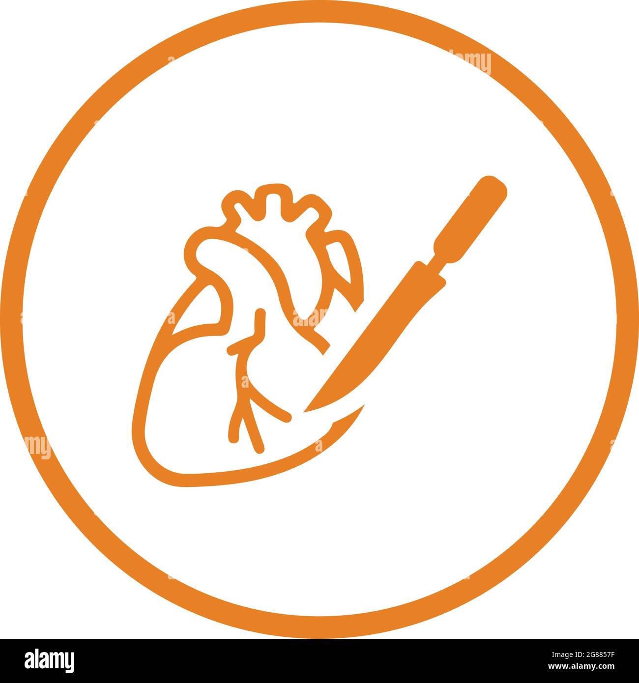 Cardiothoracic surgery, heart surgery icon - Perfect use for designing ...