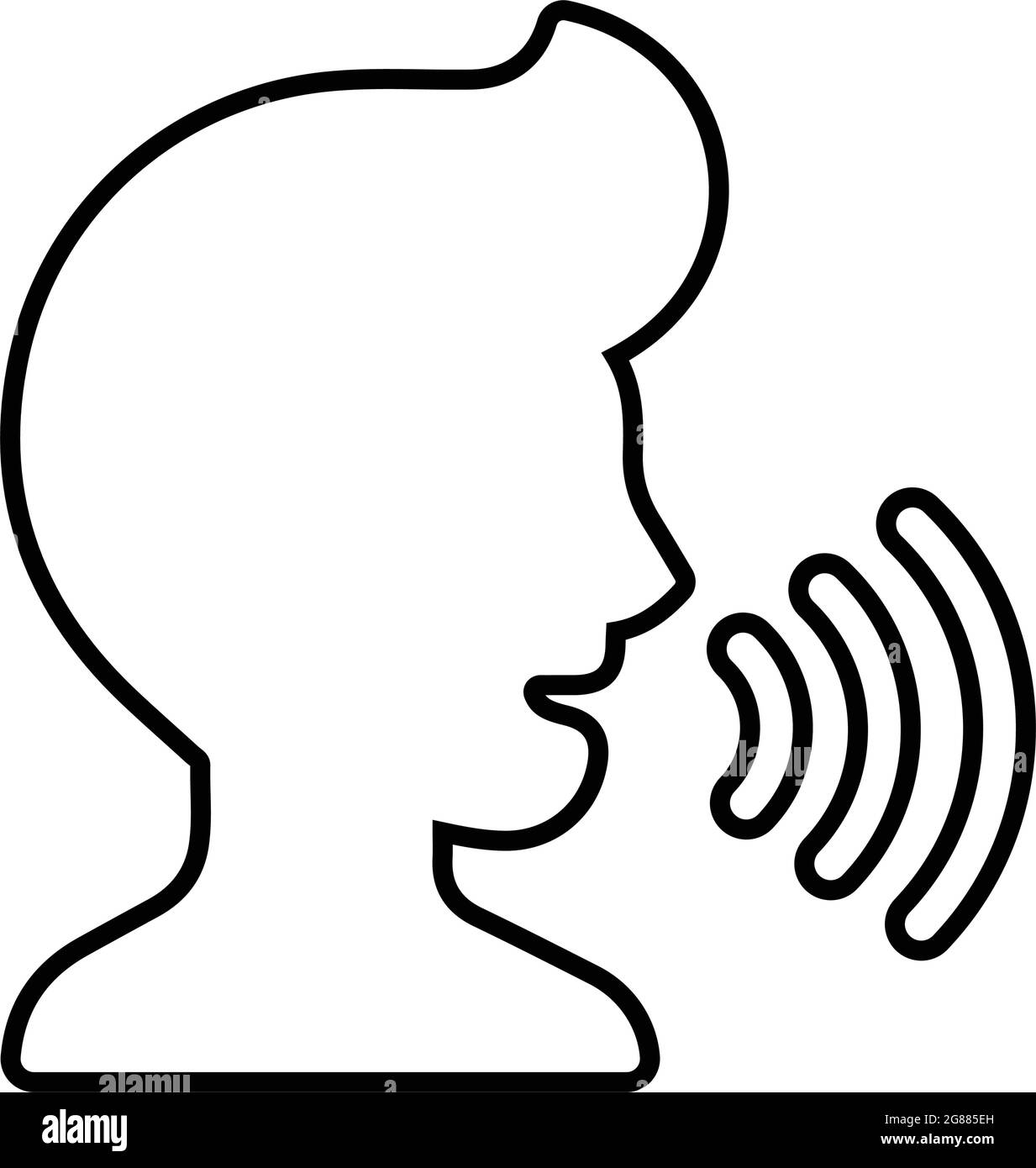 Speech disorder icon - Simple editable vector EPS file Stock Vector ...