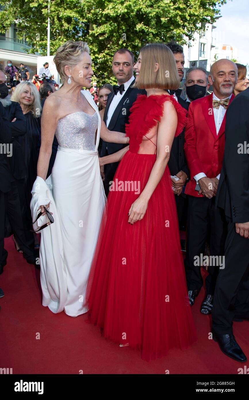 Rosamund Pike Sharon Stone attend the final screening of "OSS 117: From ...