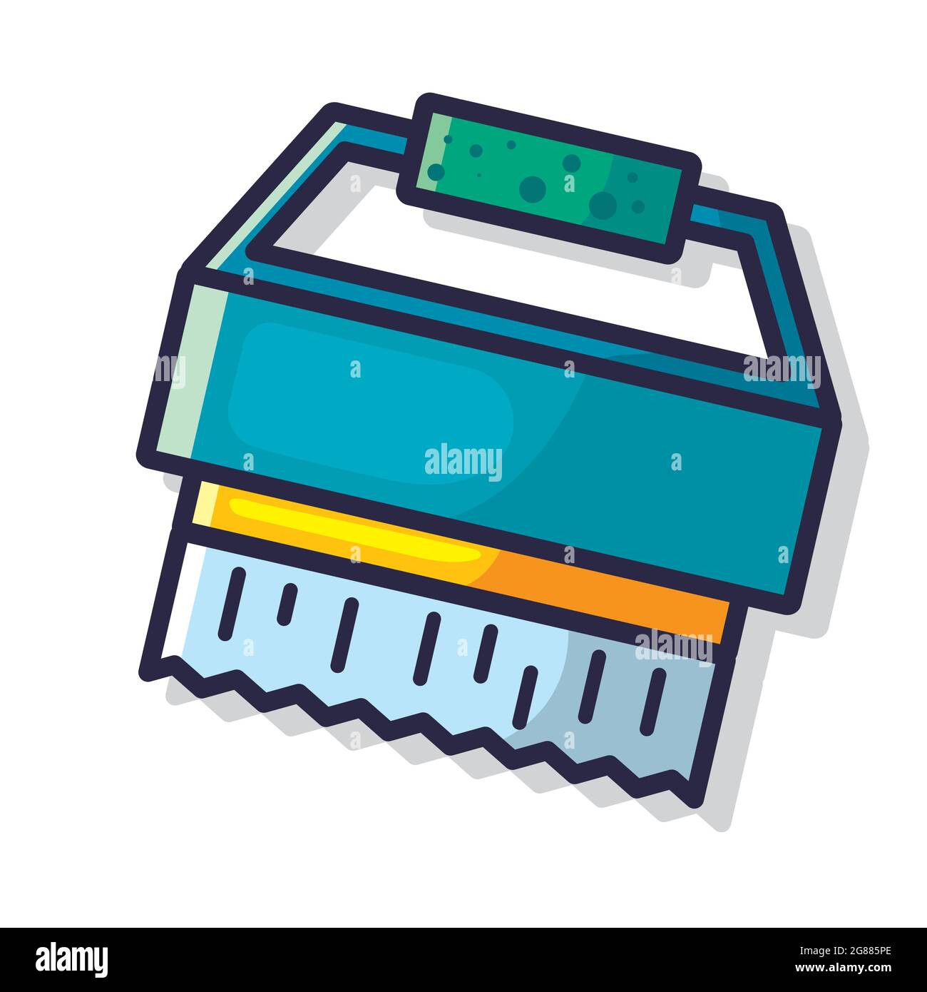 Brush in bucket wash Stock Vector Images - Alamy