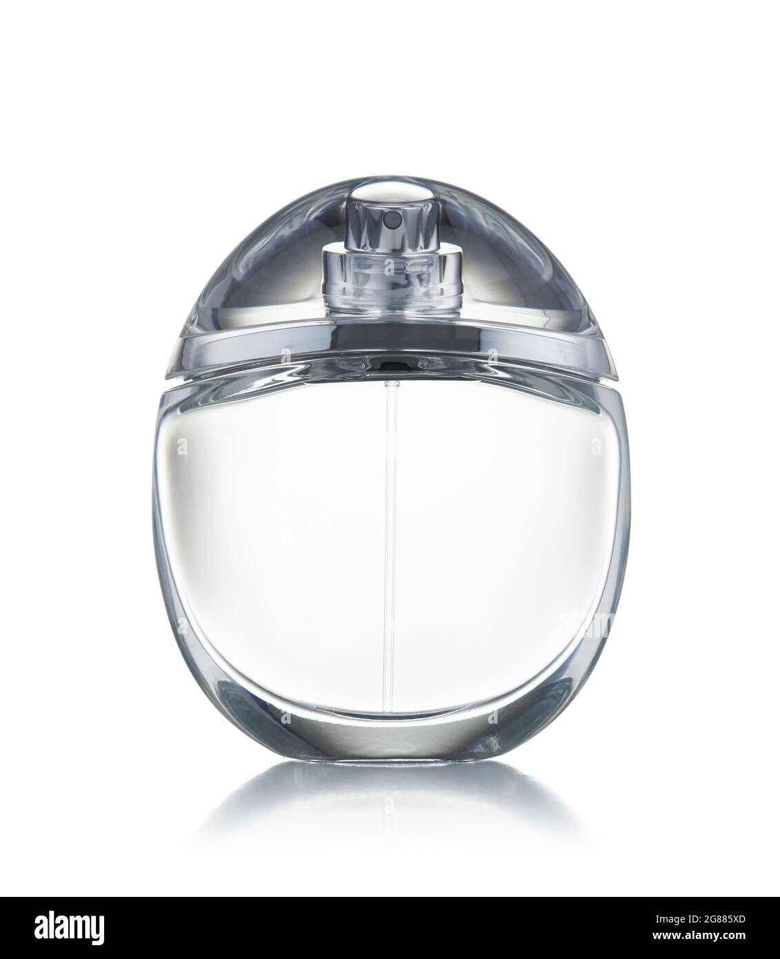Elegant design glass jar of perfume isolated on white background Stock ...