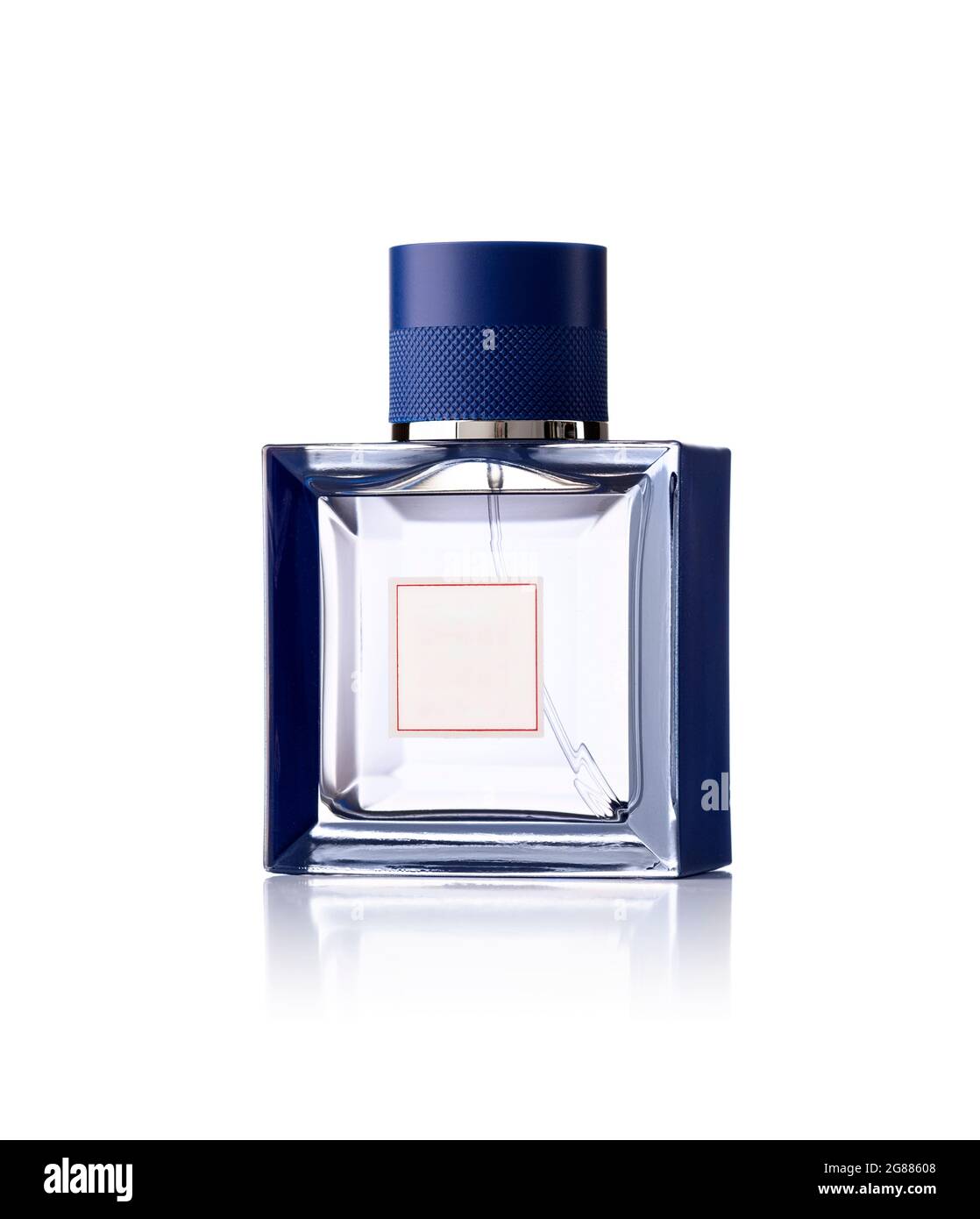 Elegant design glass jar of perfume isolated on white background Stock ...