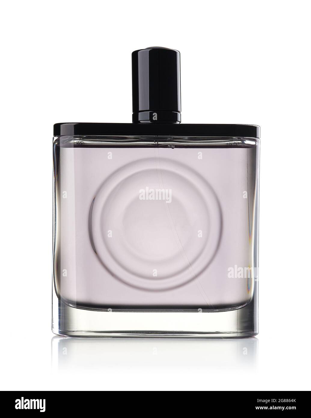 Elegant design glass jar of perfume isolated on white background Stock ...