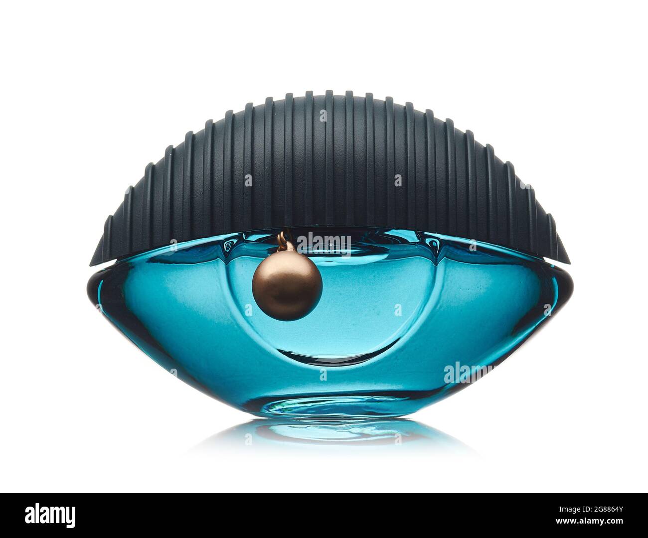 Elegant design glass jar of perfume isolated on white background Stock ...