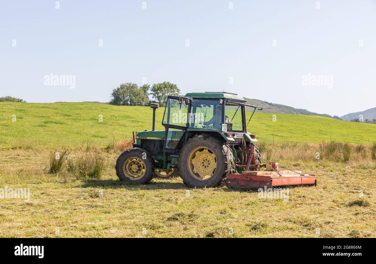 Kealkill, Bantry, Cork, Ireland. 17th June 2021.Farmer Seán O'Connor ...