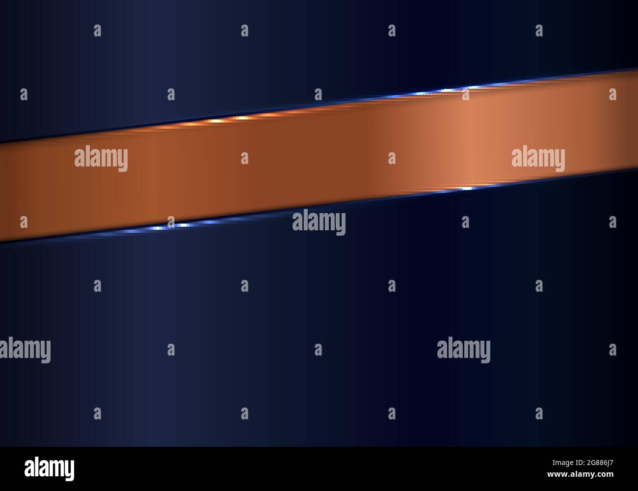 Abstract shiny blue and copper metallic background and texture luxury ...