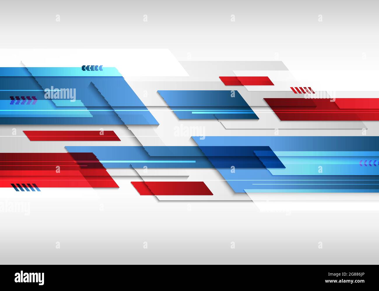 Blue And Red Abstract Background