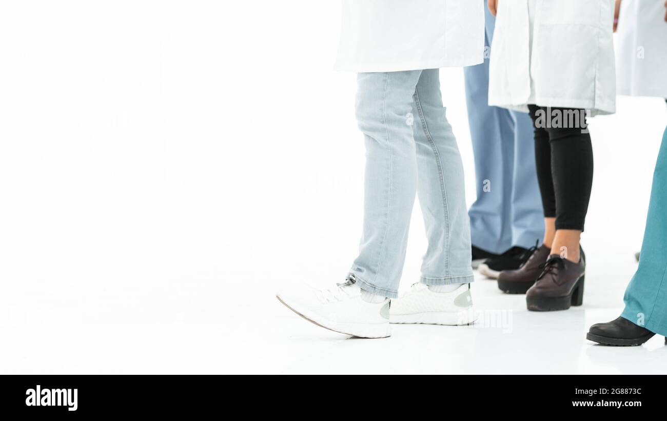 background cropped image of a group of health workers Stock Photo - Alamy