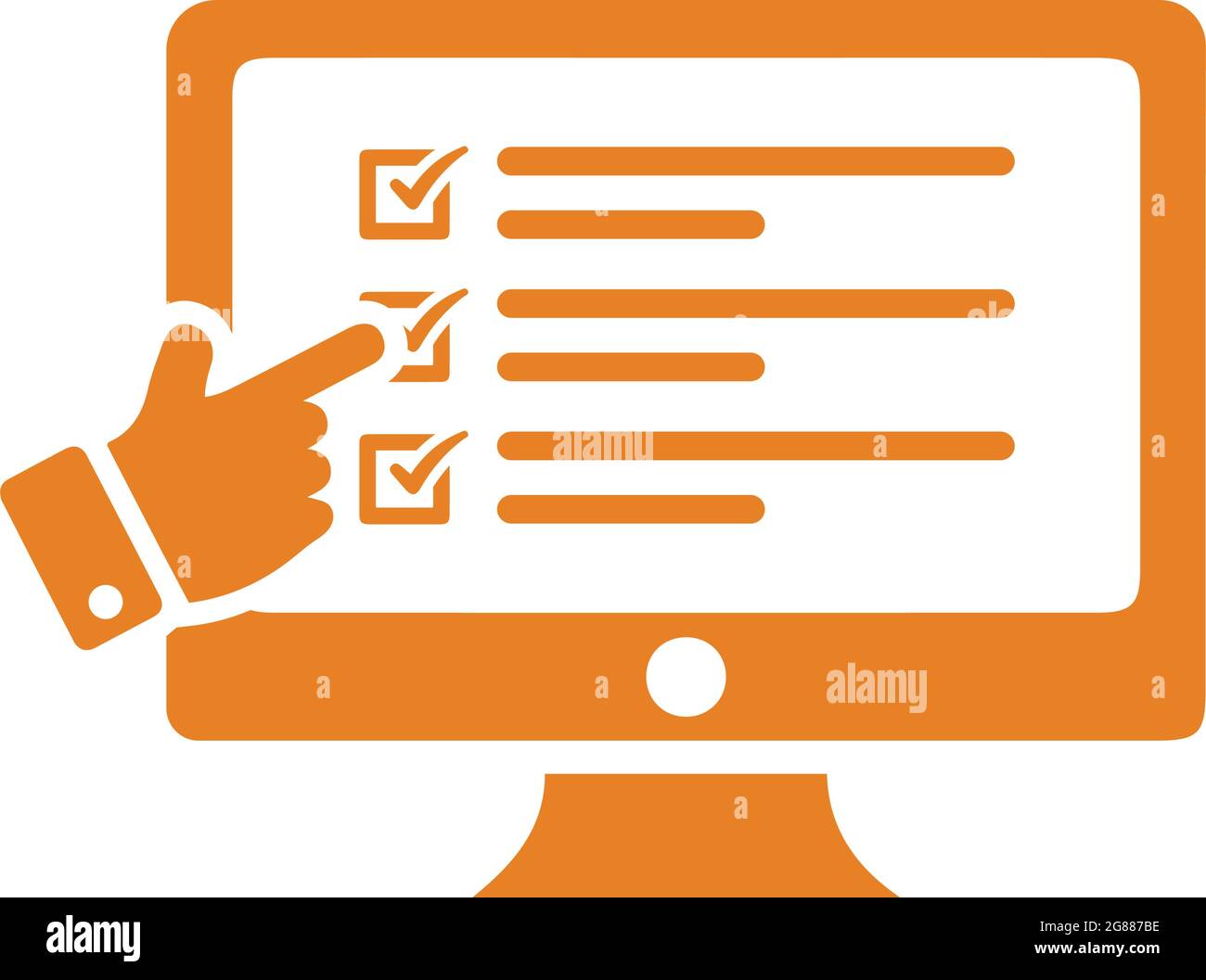 Online questionnaire Stock Vector Images - Alamy