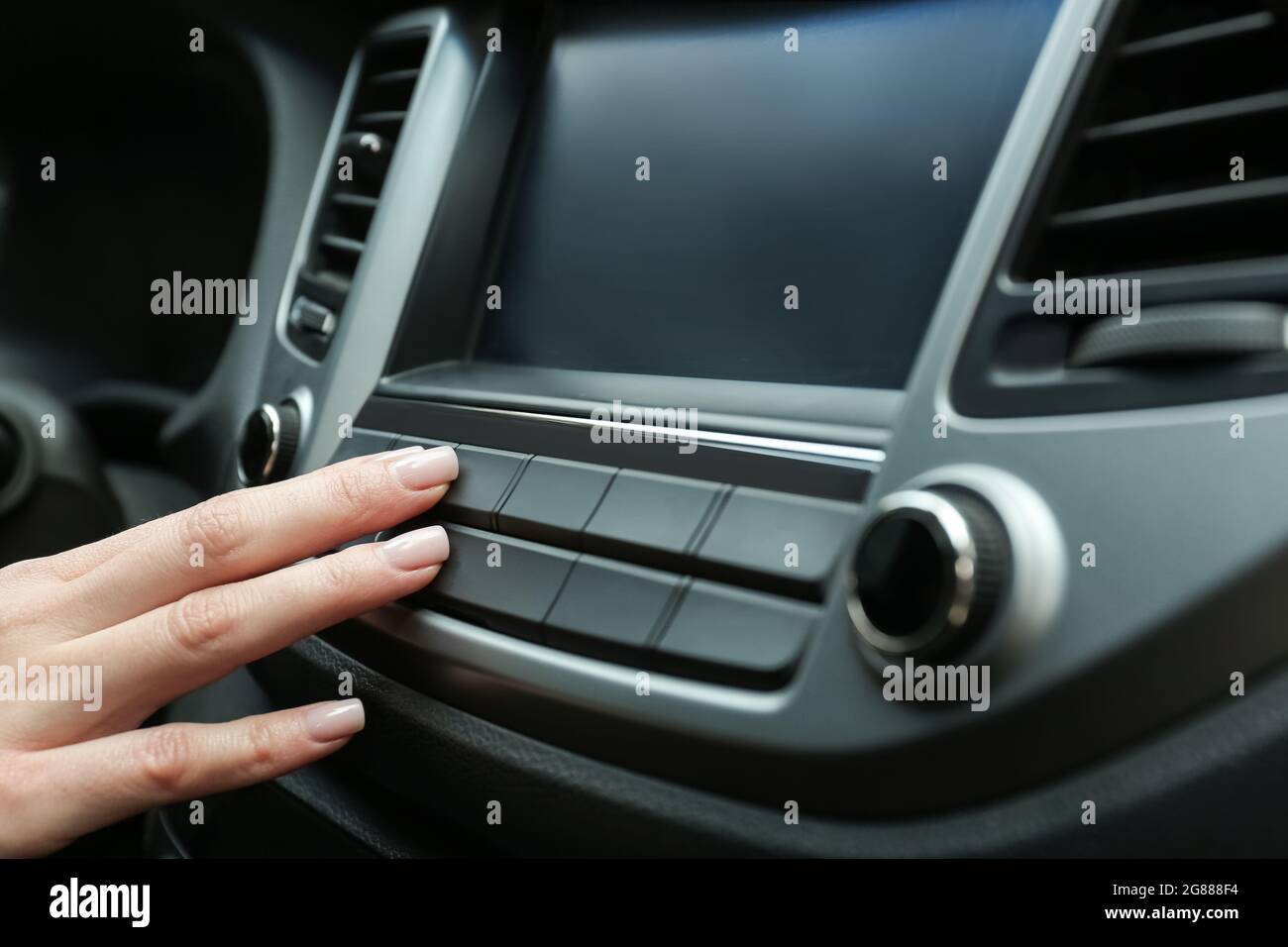 Woman Tuning Radio High Resolution Stock Photography and Images - Alamy