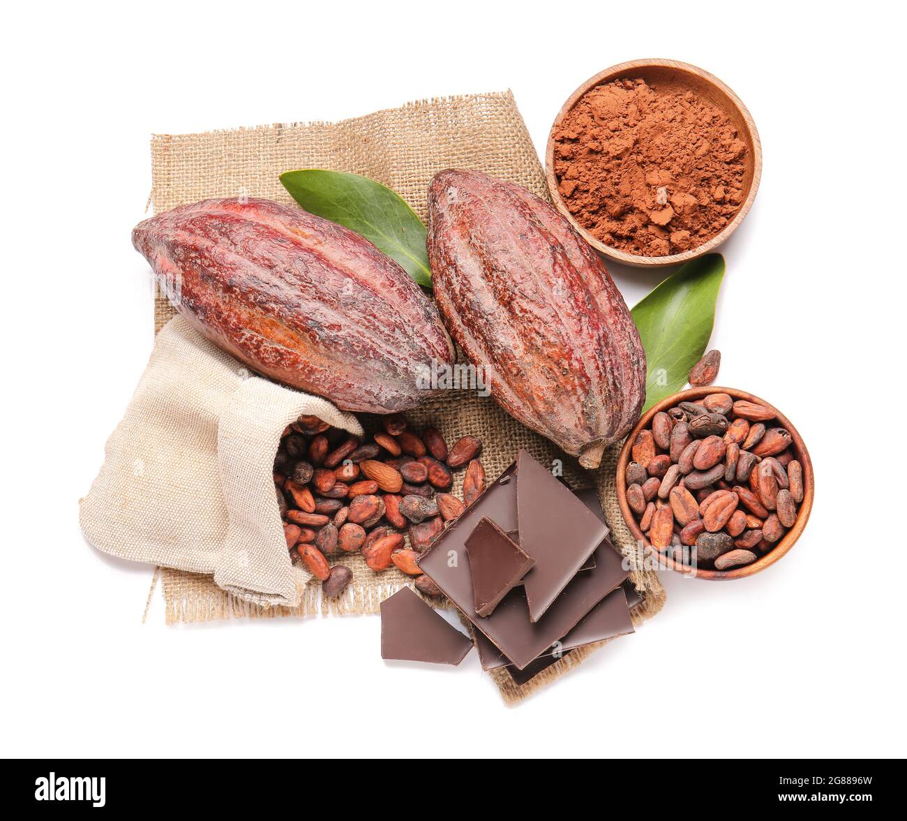Cocoa bean bag Cut Out Stock Images & Pictures - Alamy