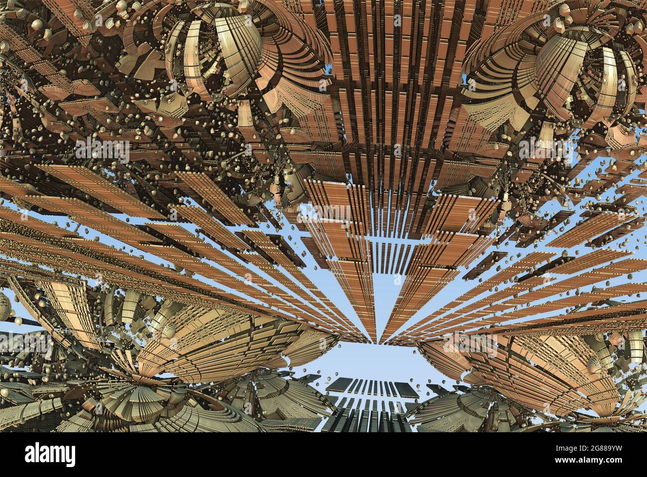 Abstract artwork - 3d illustration, organic geometric shapes Stock ...