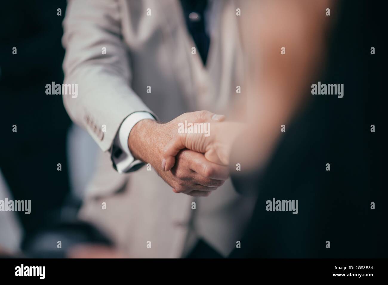 close up. business handshake on an office background Stock Photo - Alamy