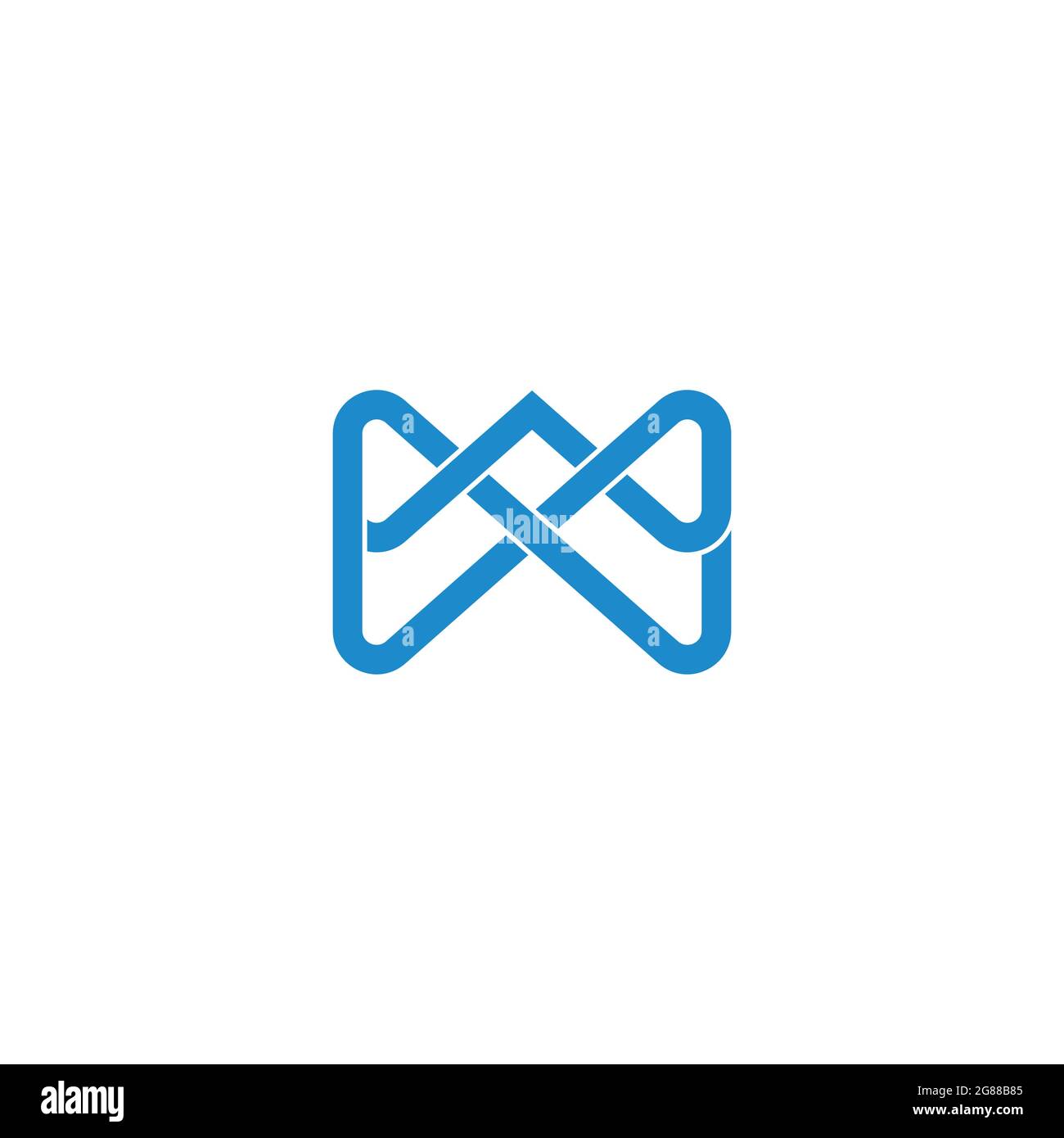 letter xm simple linear infinity logo vector Stock Vector Image & Art ...