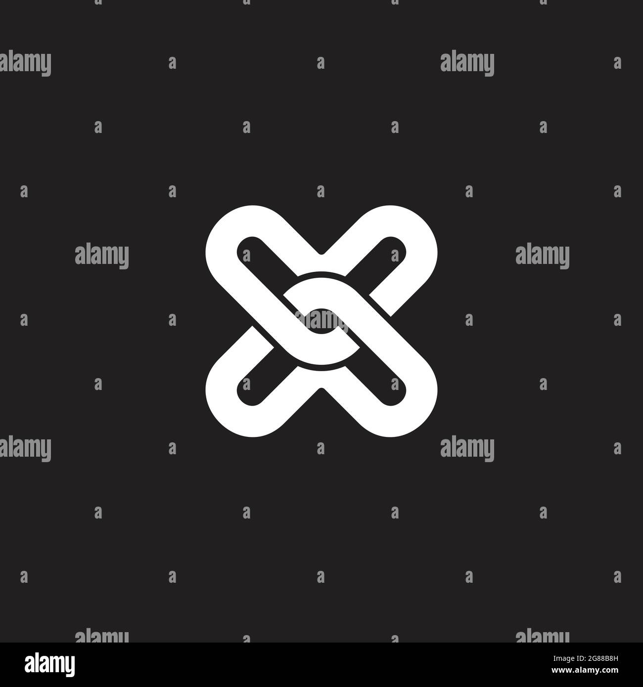 letter x arrows overlap geometric logo vector Stock Vector Image & Art ...