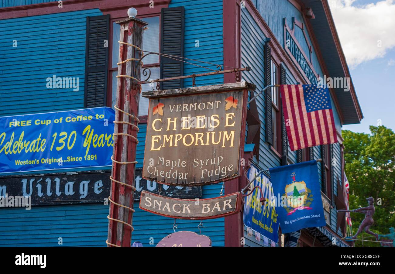 Post with vintage country store signs: Vermont Cheese Emporium and ...