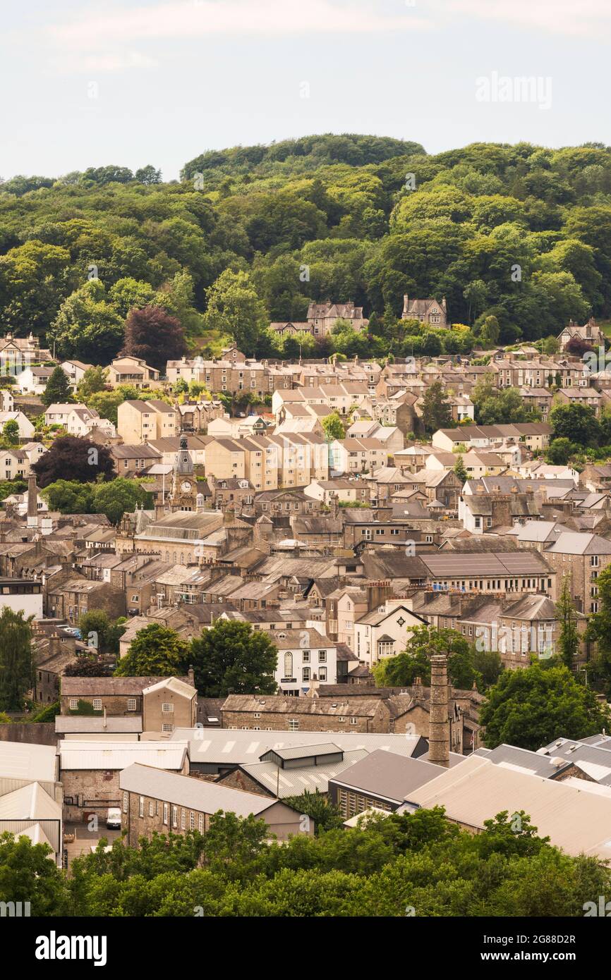 Kendal townscape from above, Cumbria, England, UK Stock Photo - Alamy