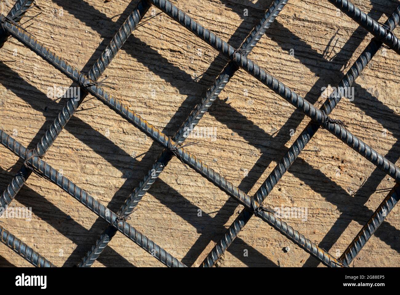 Pattern structural steel in the building construction site Stock Photo ...