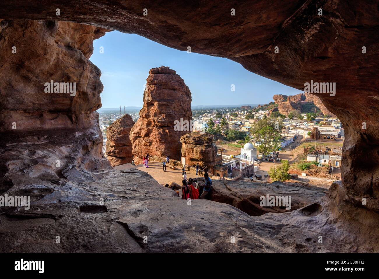 Badami, Karnataka, India - January 10, 2020 : Badami Cave Temples ...