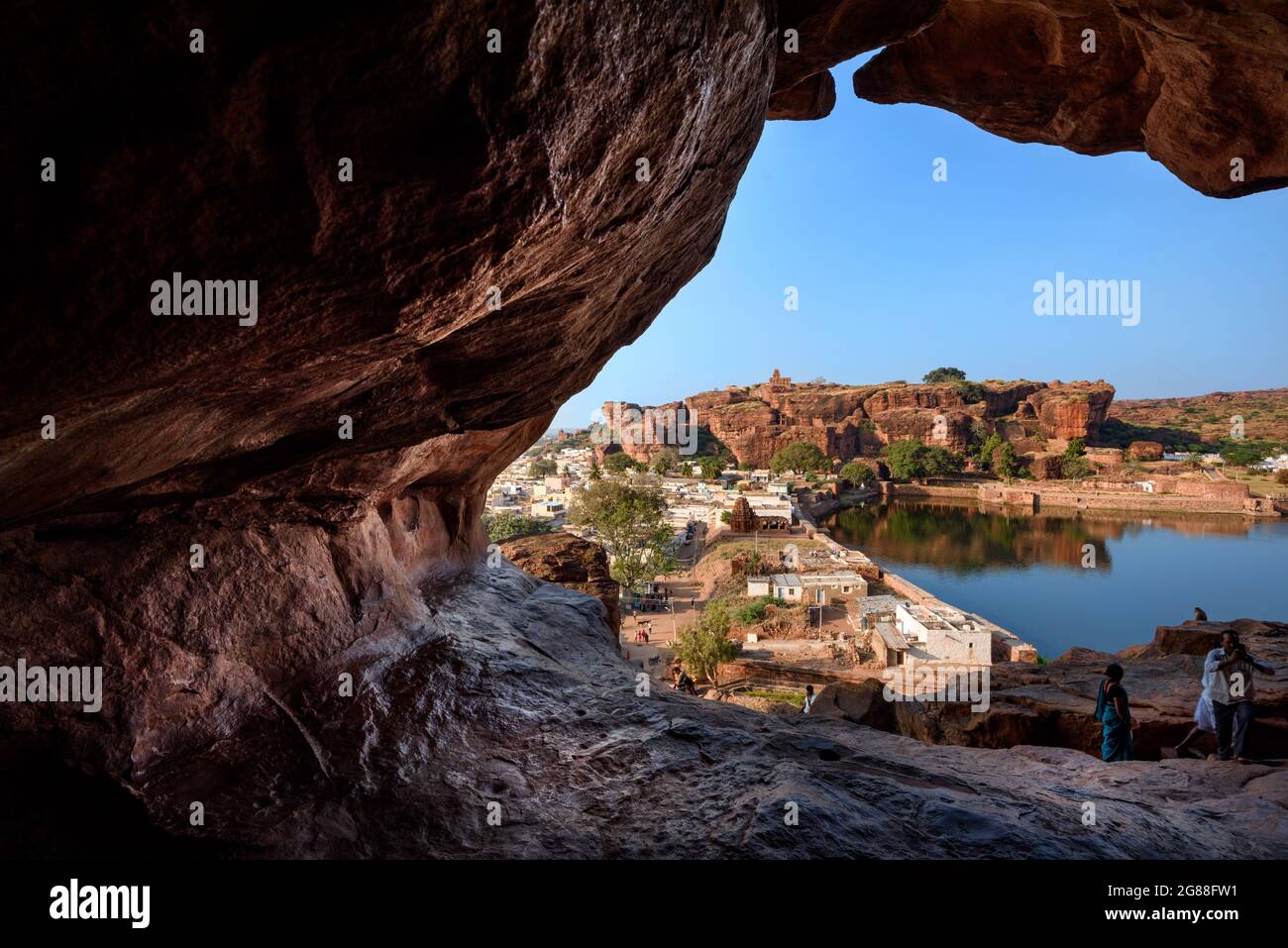 Badami, Karnataka, India - January 10, 2020 : Badami Cave Temples ...