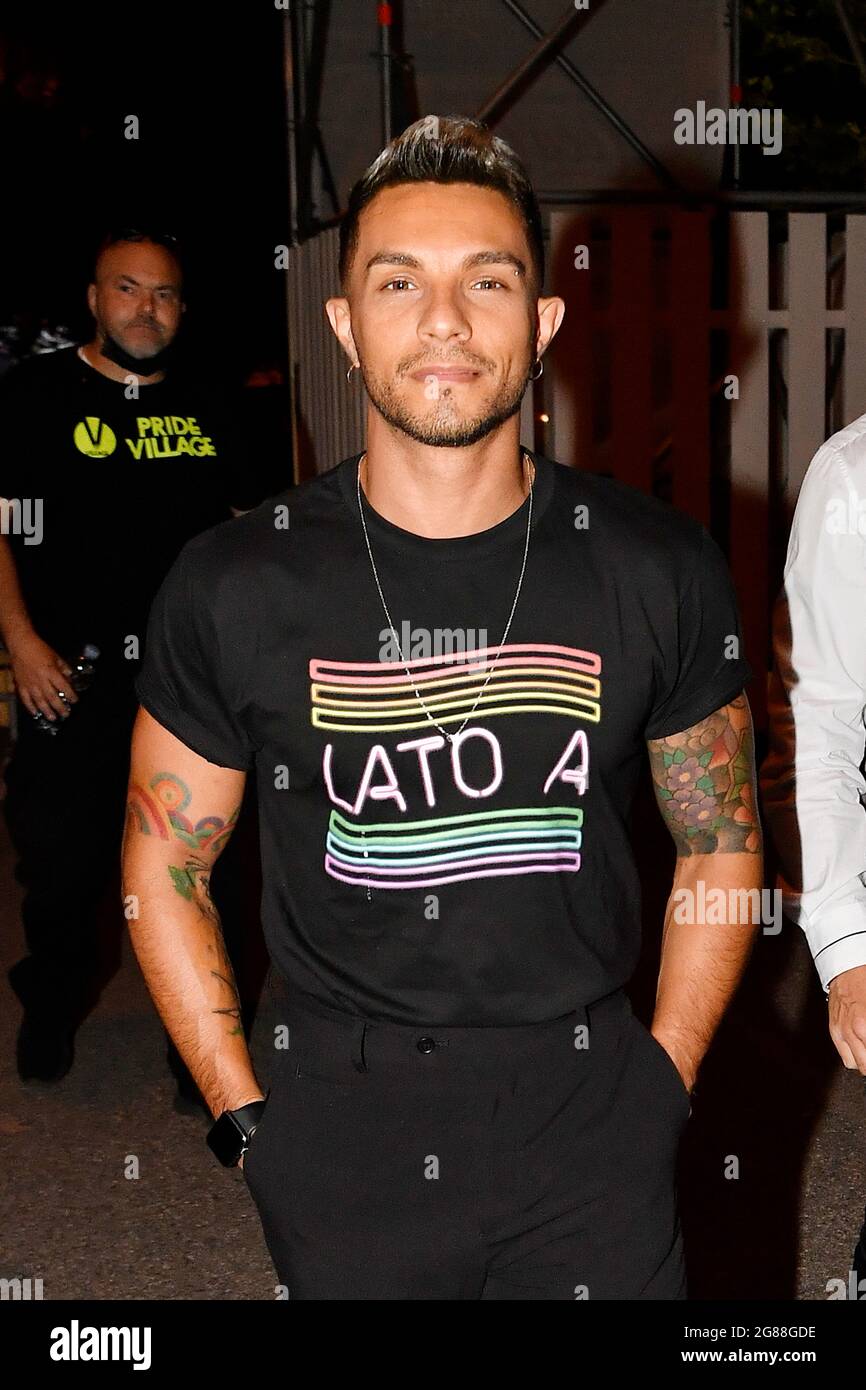 18.07.2021 Padova Pride Village 2021 Marco Carta at the Pride Village ...