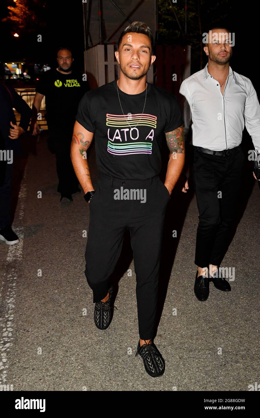 18.07.2021 Padova Pride Village 2021 Marco Carta at the Pride Village ...