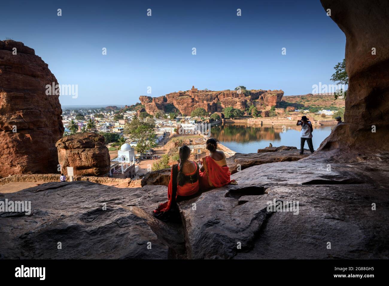 Badami, Karnataka, India - January 10, 2020 : Badami Cave Temples ...