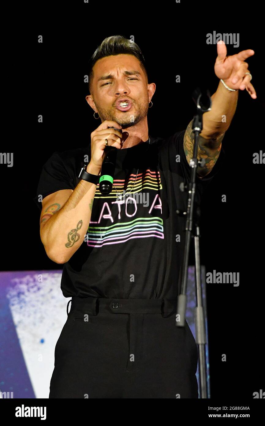 18.07.2021 Padova Pride Village 2021 Marco Carta at the Pride Village ...