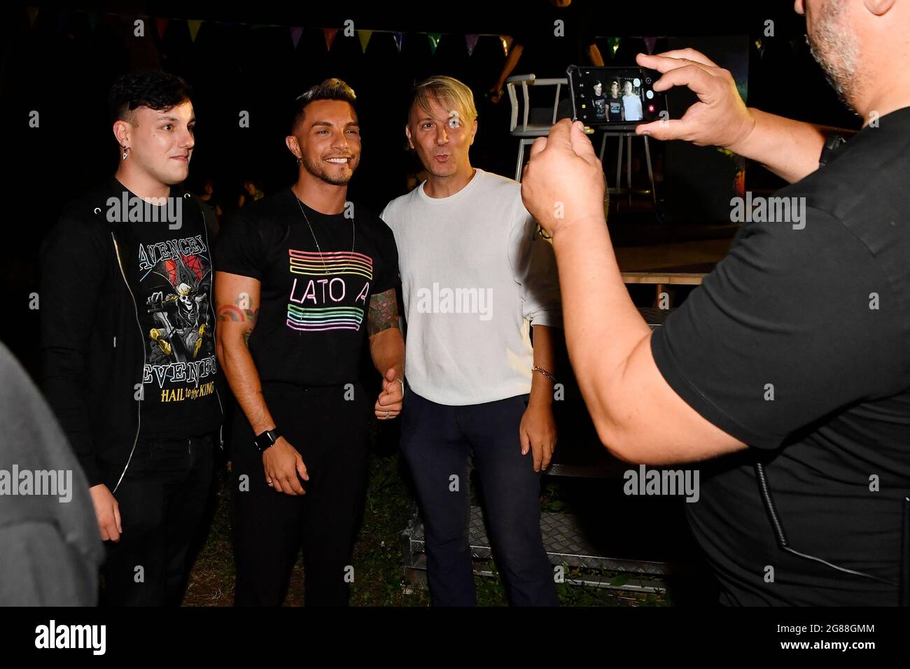 18.07.2021 Padova Pride Village 2021 Marco Carta at the Pride Village ...