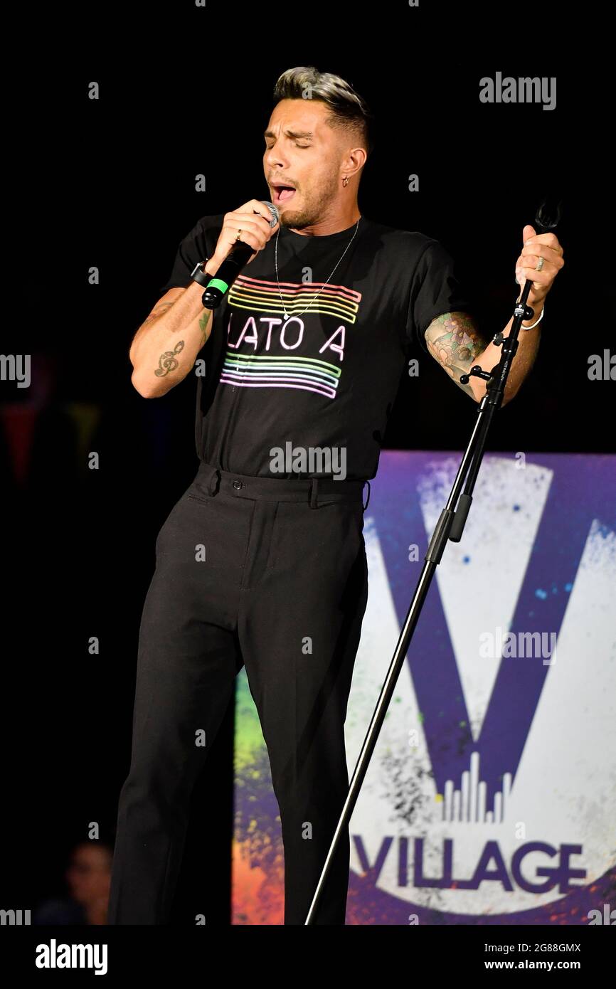 18.07.2021 Padova Pride Village 2021 Marco Carta at the Pride Village ...