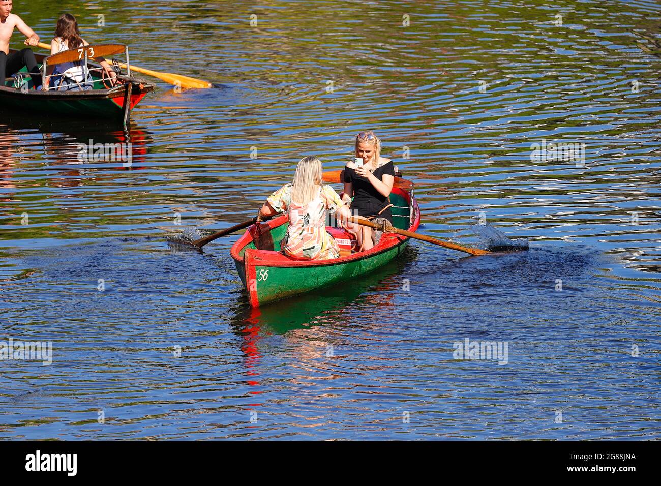 Rowing boats in Knareborough,North Yorkshire,UK Stock Photo - Alamy