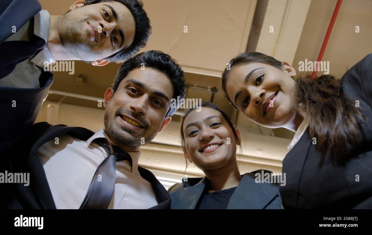 Group of people from above hi-res stock photography and images - Alamy