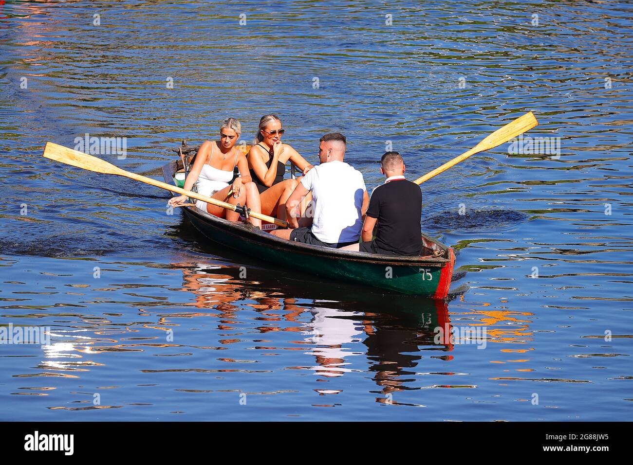Rowing boats in Knareborough,North Yorkshire,UK Stock Photo - Alamy