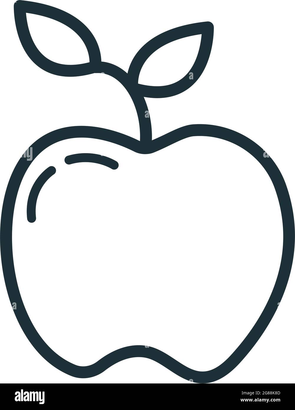Apple knowledge icon, educational institution process, back to school ...