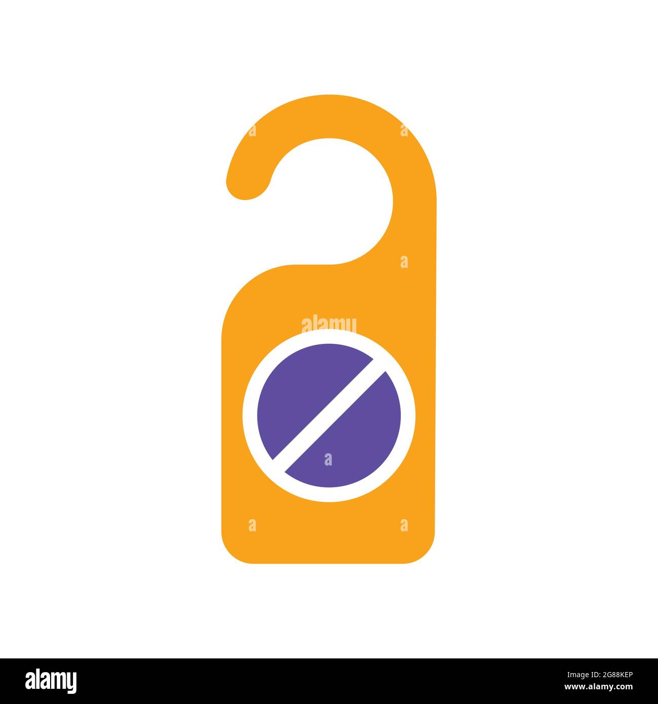 Do Not Disturb Sign Vector Glyph Icon Red Hotel Door Warning Messages