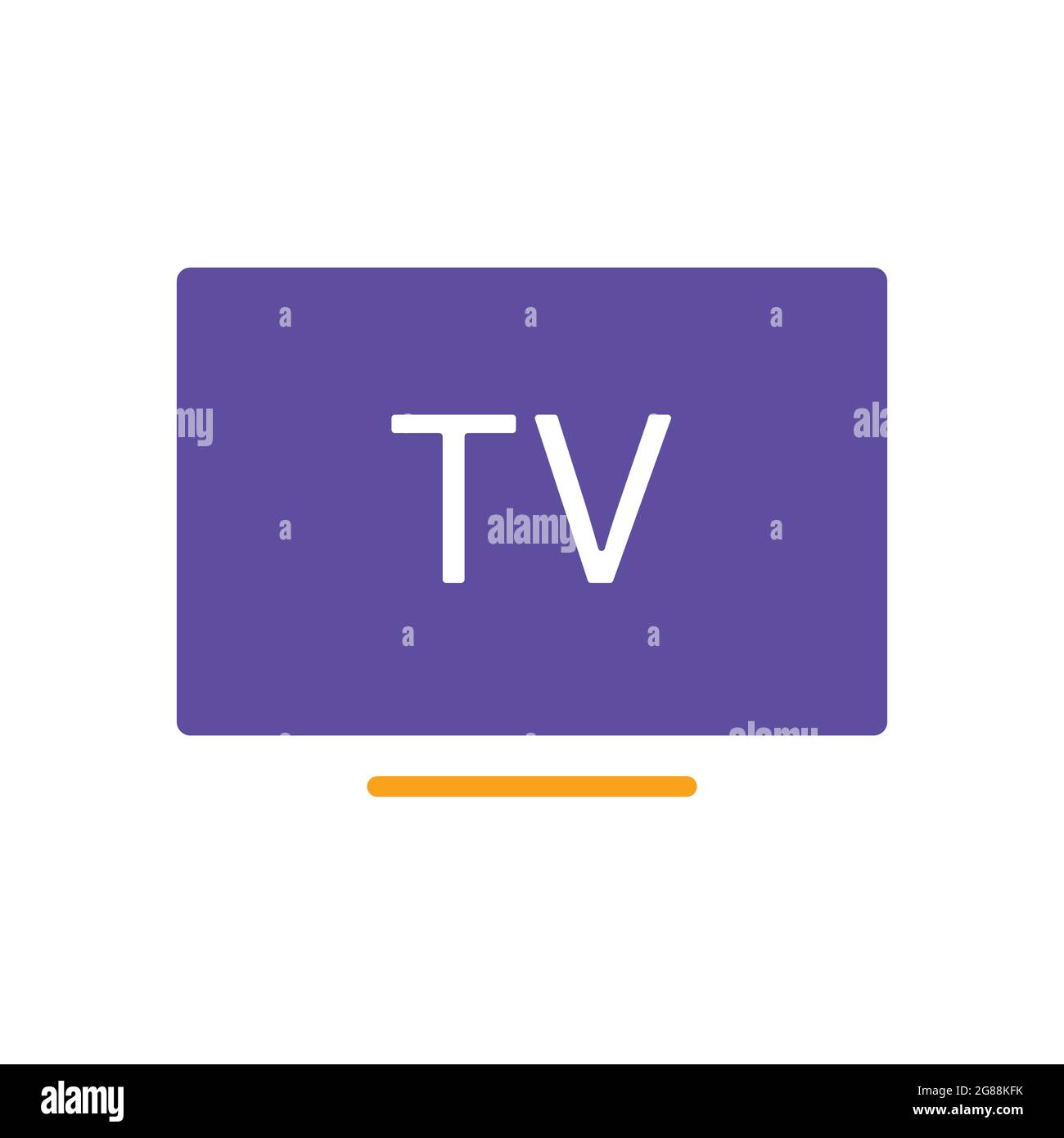 Smart TV flat vector glyph icon. Graph symbol for household electric ...