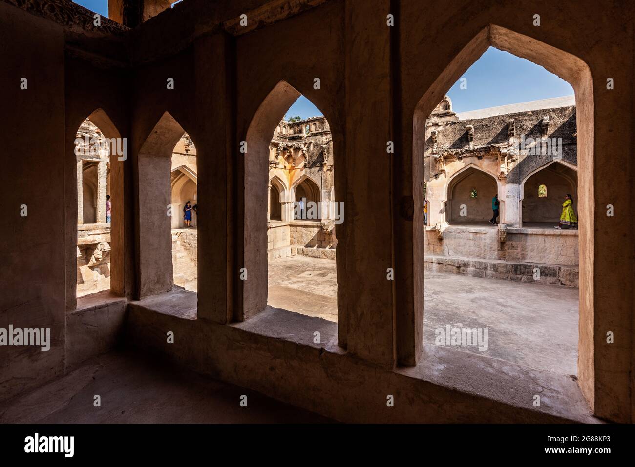 Hampi, Karnataka, India - January 14, 2020 : Queens bath structure of ...