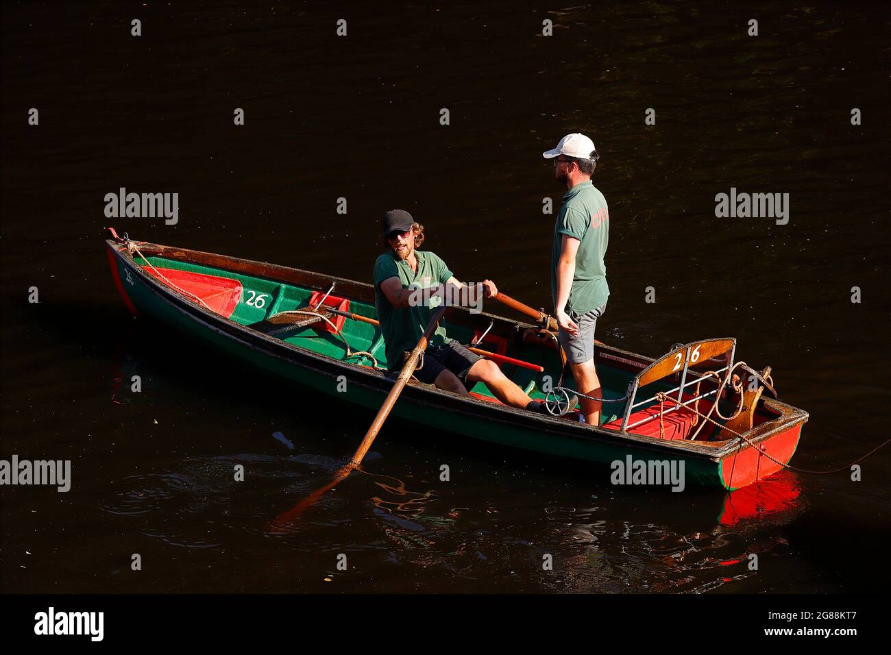 Rowing boats in Knareborough,North Yorkshire,UK Stock Photo - Alamy