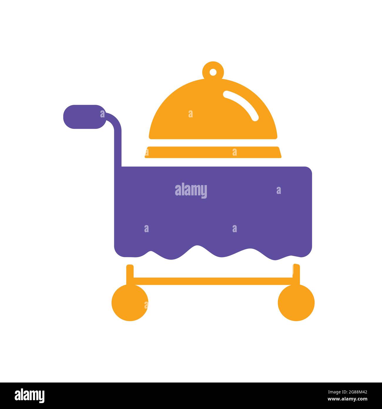 Hotel room service vector glyph icon. Graph symbol for travel and ...