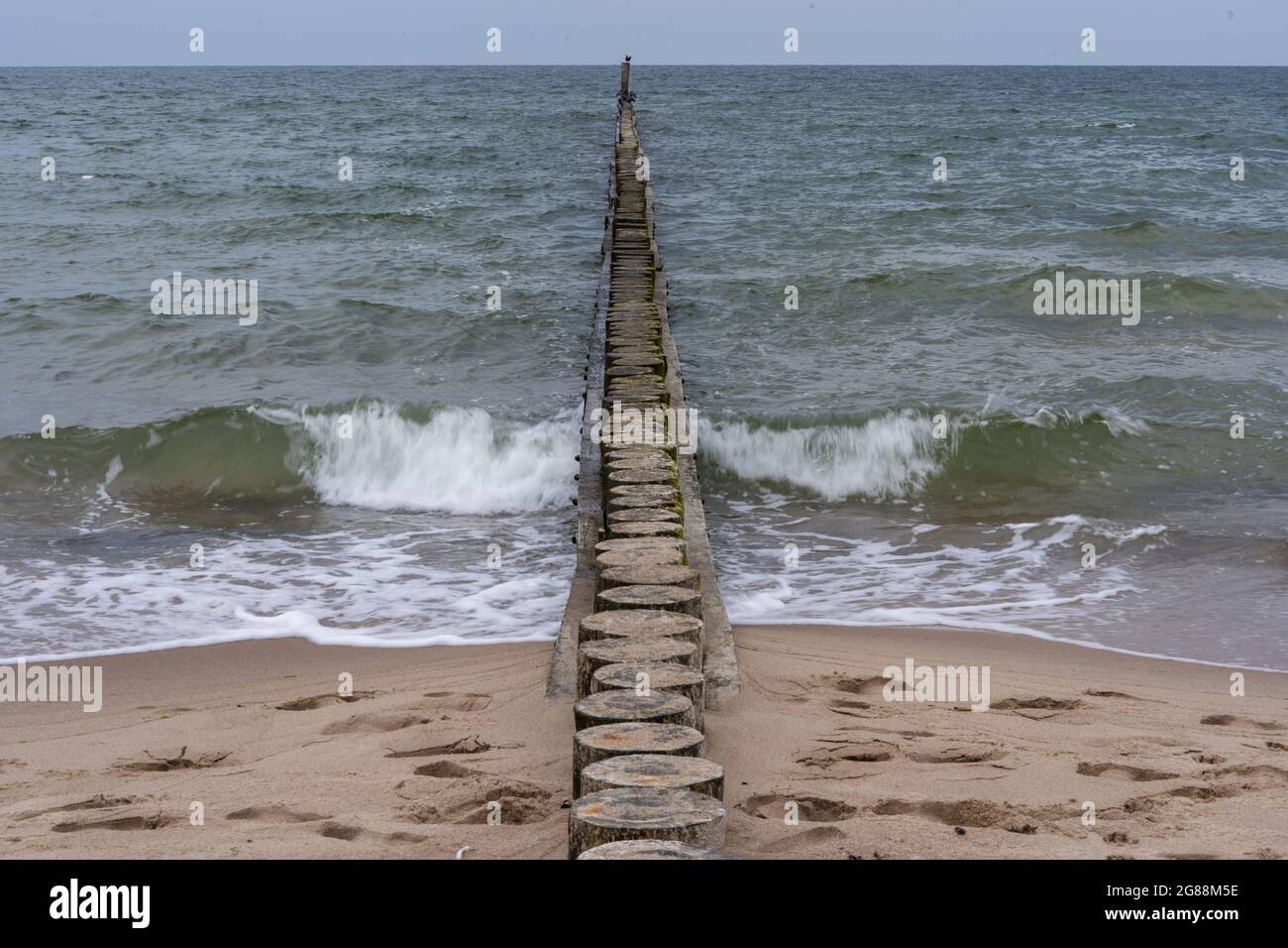Stormy baltic sea crashing waves hi-res stock photography and images ...
